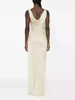 Versace Ruched Maxi Dress