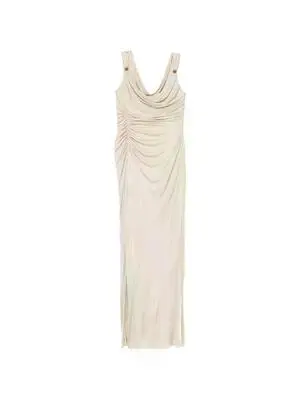 Versace Ruched Maxi Dress