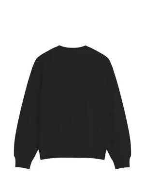 Maison Kitsuné Logo-print Cotton Sweatshirt - Black