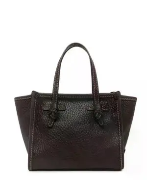 MARCELLA CLUB Mini Tote Bag With Knot Detail - Brown