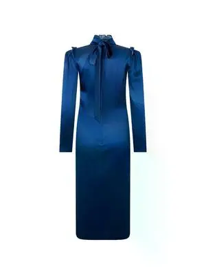 Alberta Ferretti High-neck Maxi Dress