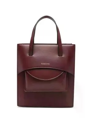 HIDESINS Pocket M Logo-print Front-flap Tote Bag - Red
