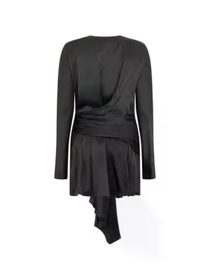 Alberta Ferretti Bow-detail Asymmetrical Blouse