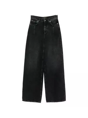 Dolce & Gabbana Logo-plaque Wide-leg Jeans