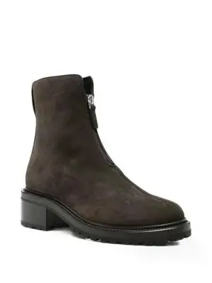 THE ROW Leather Ankle Boots
