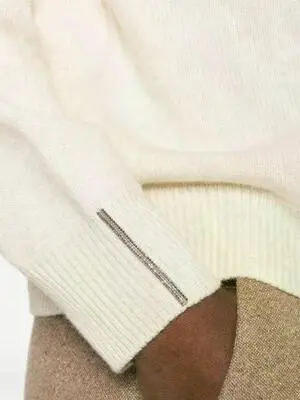 Peserico Bead-embellished Drop-shoulder Knit