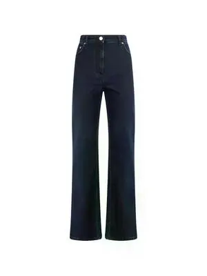 Alberta Ferretti Straight-cut Loose-fit Jeans - Blue