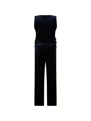 Alberta Ferretti Velvet-effect Jumpsuit