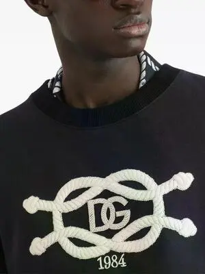 Dolce & Gabbana Cotton Sweatshirt With Embroidery