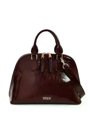 Essentiel Antwerp Karla Patent-effect Shoulder Bag - Red