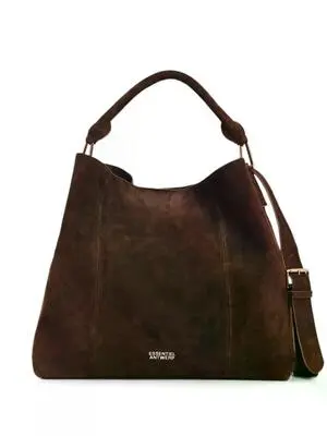 Essentiel Antwerp Kroon Suede Shoulder Bag
