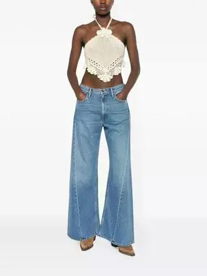 MOTHER Seam-detail Wide-leg Jeans