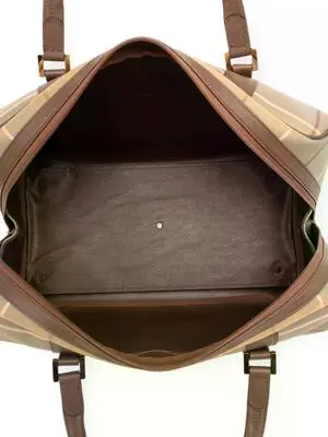 Burberry Vintage Check Canvas Boston Bag