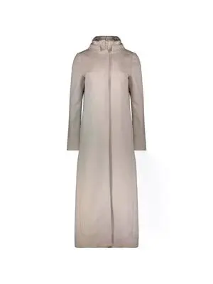 Herno Padded-collar Cashmere Coat - Neutrals