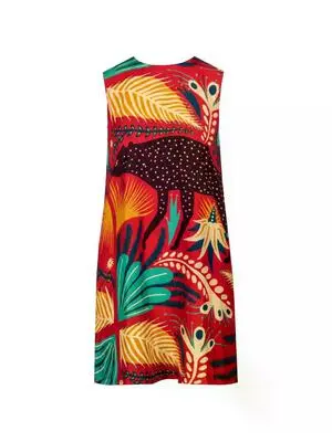 Etro Graphic-print Sleeveless Mini Dress - Red