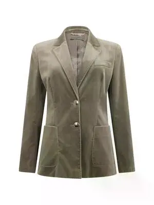 Alberta Ferretti Fitted Notched-collar Blazer