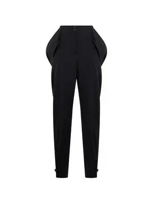 Alberta Ferretti Tapered Trousers With Buckle Detail