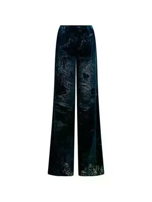 Alberta Ferretti Abstrract-print Palazzo Pants
