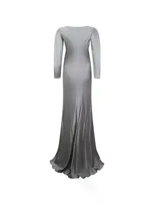 Alberta Ferretti V-neck Gown