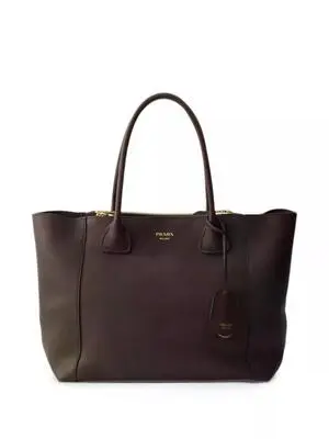 Prada Large Leather Tote Bag