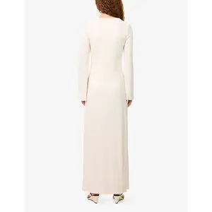 4TH & RECKLESS Livoria Square-neck Jersey Maxi Dress