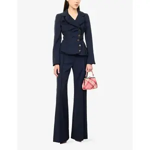 VIVIENNE WESTWOOD High-rise Wide-leg Wool Trousers