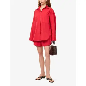 Dissh Ina Step-hem Cotton Shirt