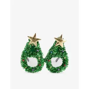 SELFRIDGES EDIT Tinsel Christmas Tree Acrylic Glasses