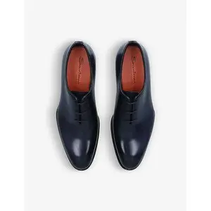 Santoni Carter Wholecut Leather Oxford Shoes