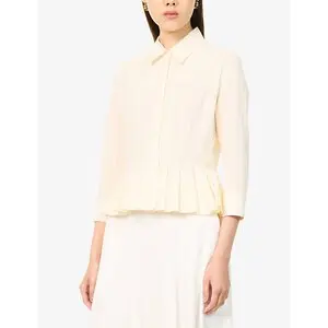 ASHLYN Lulu Pleated Cotton Shirt