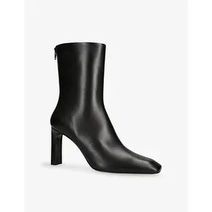 TOTEME Bar 85 Leather Heeled Ankle Boots