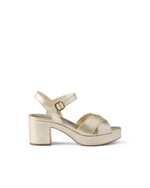 Prada Nappa Leather Platform Sandals