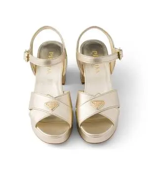 Prada Nappa Leather Platform Sandals
