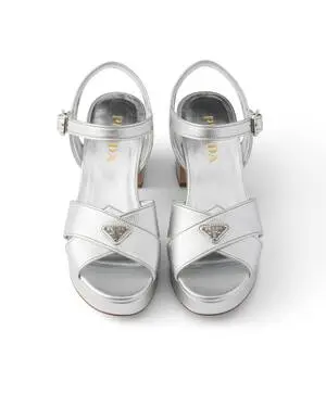 Prada Nappa Leather Platform Sandals