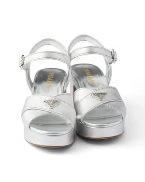 Prada Nappa Leather Platform Sandals