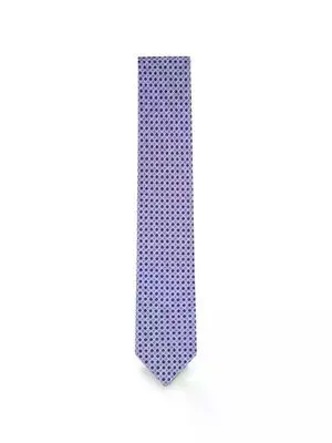 Brioni Geometric-print Tie - Blue
