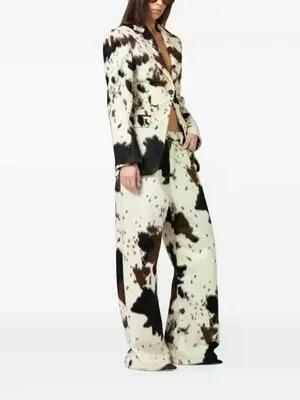 Giuseppe Di Morabito Cow-print Single-breasted Blazer