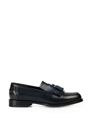 DOUCAL'S Fringe Tassel Loafers - Blue