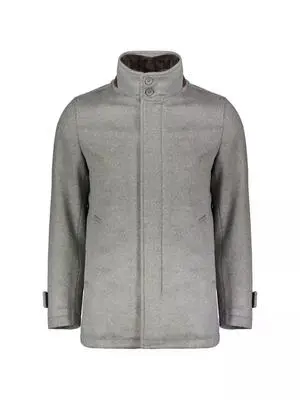 Herno Cashmere High-neck Single-breasted Coat