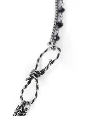 ANN DEMEULEMEESTER Afsar Beaded Feather Necklace