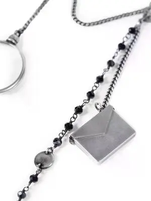 ANN DEMEULEMEESTER Afsar Beaded Feather Necklace