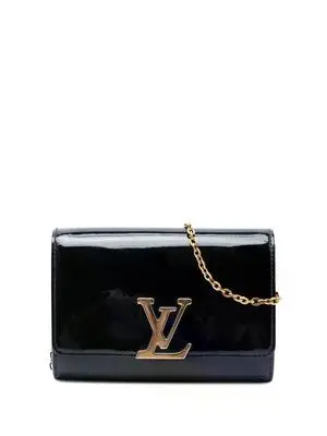LOUIS VUITTON 2010-2026 Vernis Louise Pm Crossbody Bag - Black