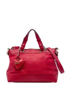 Gucci 2016-2026 Microguccissima Valentine Satchel - Red
