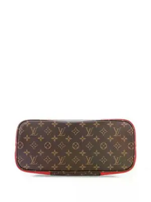 LOUIS VUITTON Monogram Canvas And Leather Tote Bag - Red
