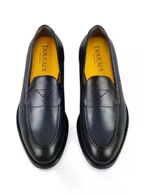 DOUCAL'S Almond-toe Penny Loafers