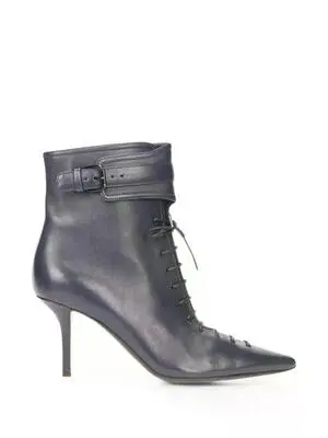 Philosophy Di Lorenzo Serafini Lace-up Buckle-strap Ankle Boots - Blue