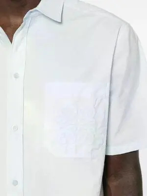 Loewe Anagram-embroidered Short-sleeves Shirt