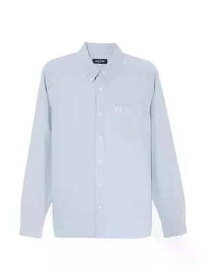 Fred Perry Logo-embroidered Shirt - Blue