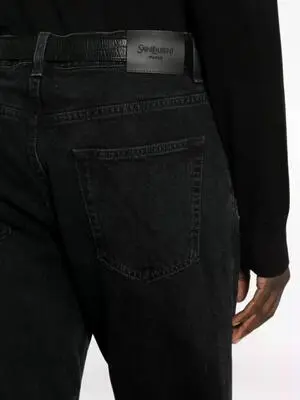 Saint Laurent Logo-patch Jeans