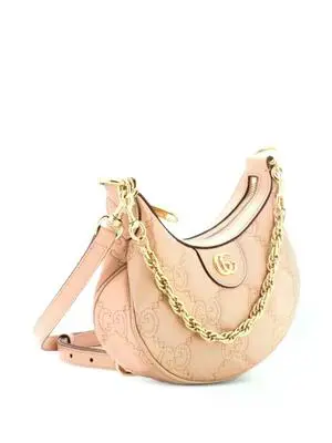 Gucci Gg Matelassé Leather Mini Shoulder Bag - Neutrals